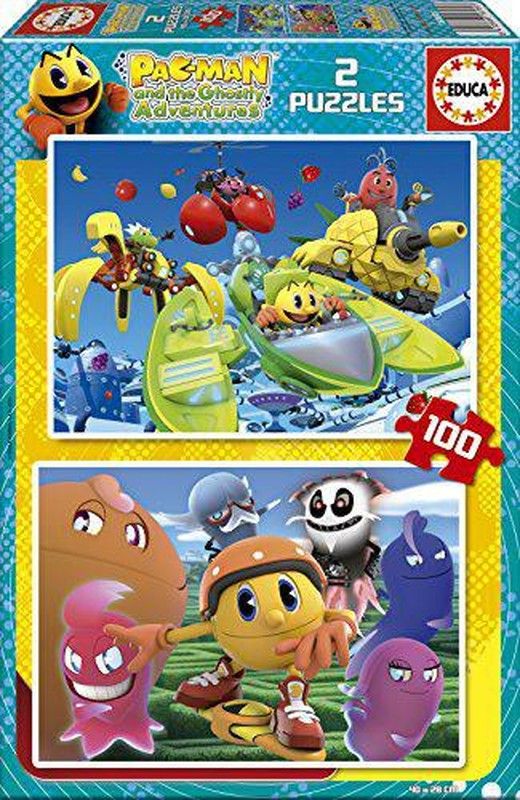 Puzzle de 2 X 100 Pacman de Educa 16160 — Playfunstore