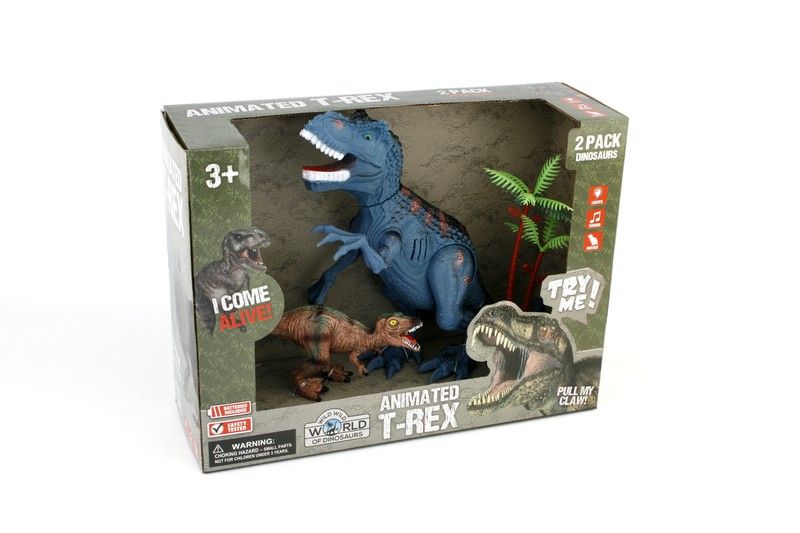 Set 2 Dinosaurios Luz Sonido Movimiento — Playfunstore